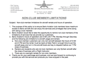 Fleet & Rental Rates – Bario Aviation Inc